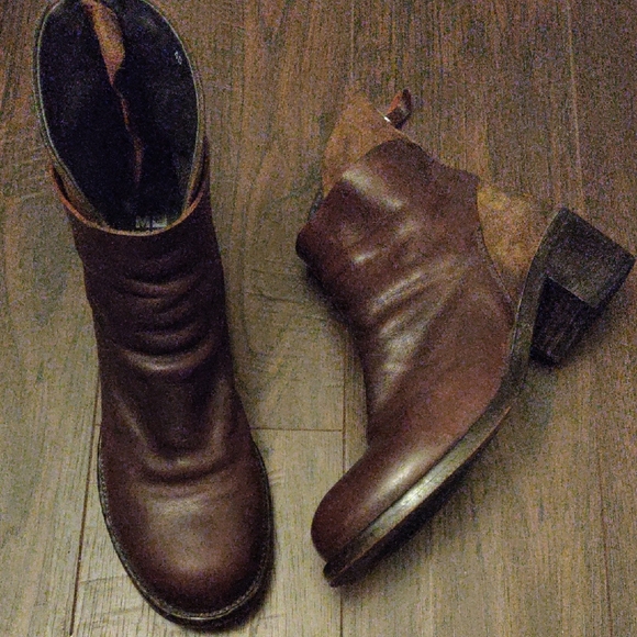 Moma | Shoes | Moma Dark Brown Leather Ankle Boots | Poshmark